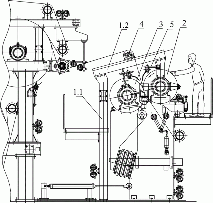 Inclined Arrangement Size Press Paper Machine Customized Roll Size
